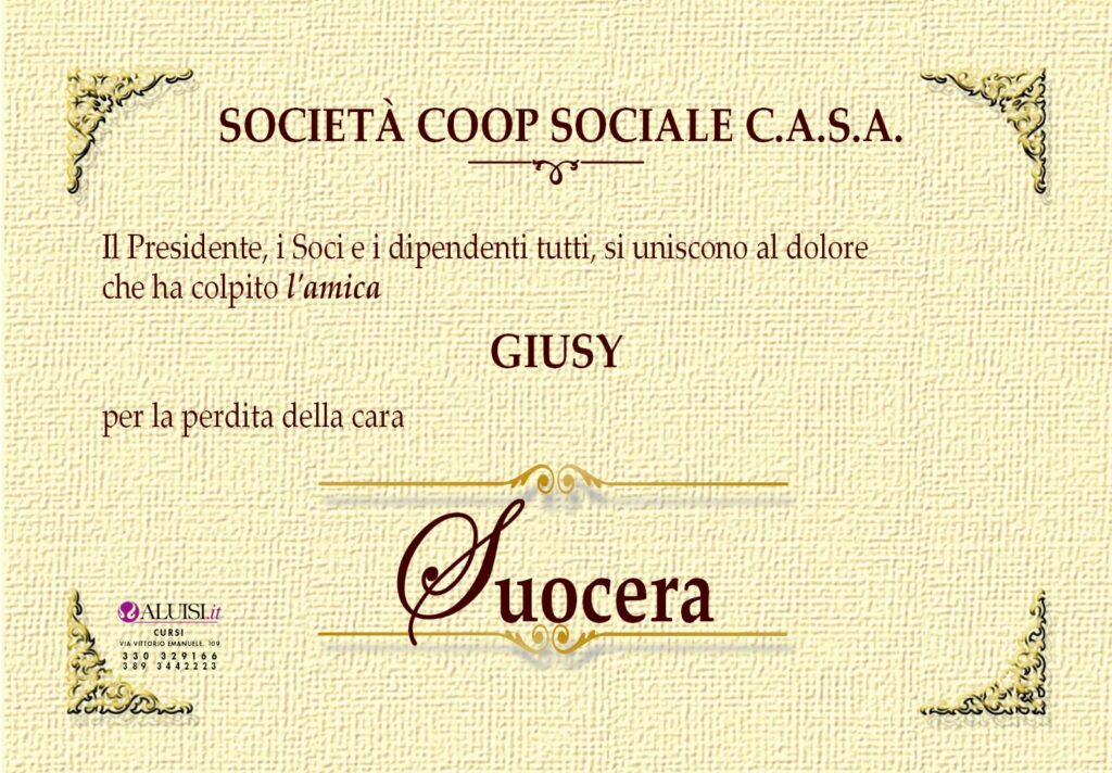 Assunta Stifani – vedova Epifani – Cursi | Aluisi Agenzia Funebre Lecce